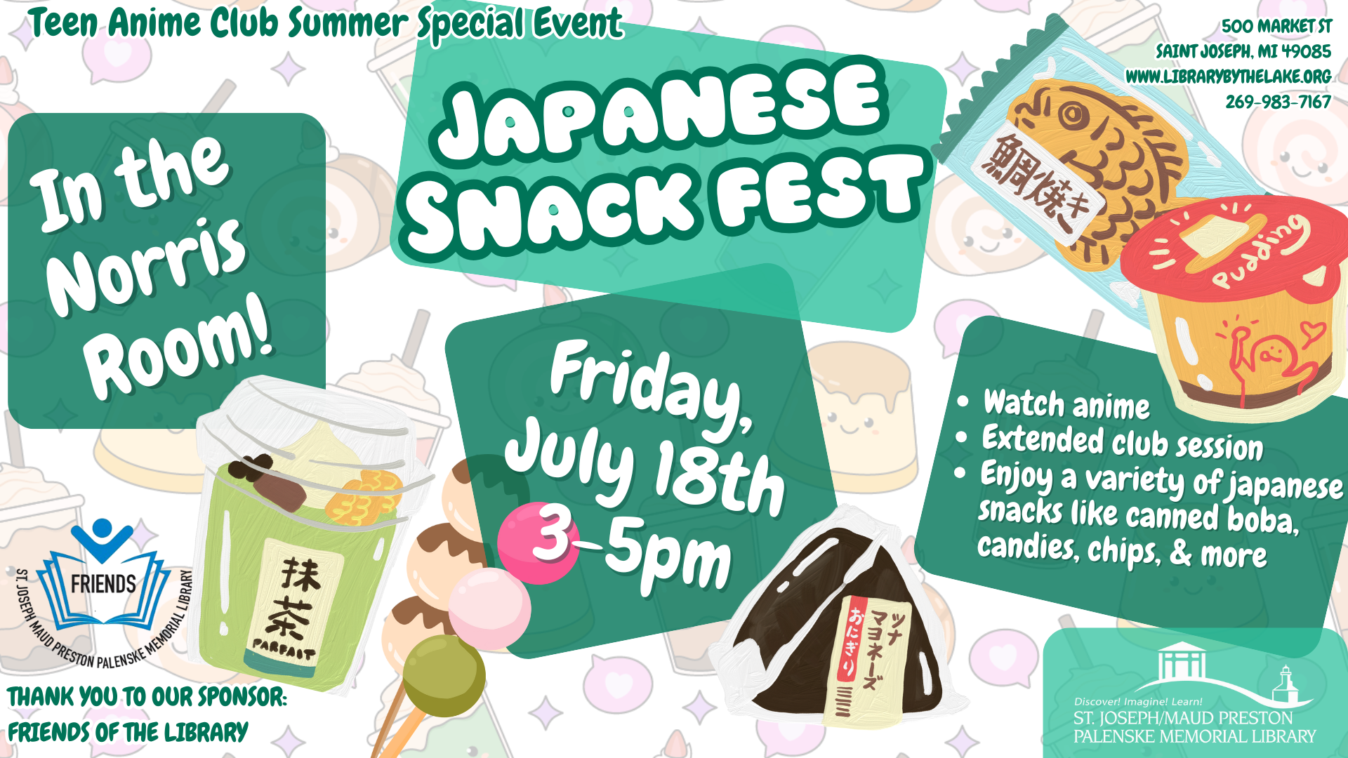 Teen Anime Club: Japanese Snack Fest! | Visit Southwest Michigan