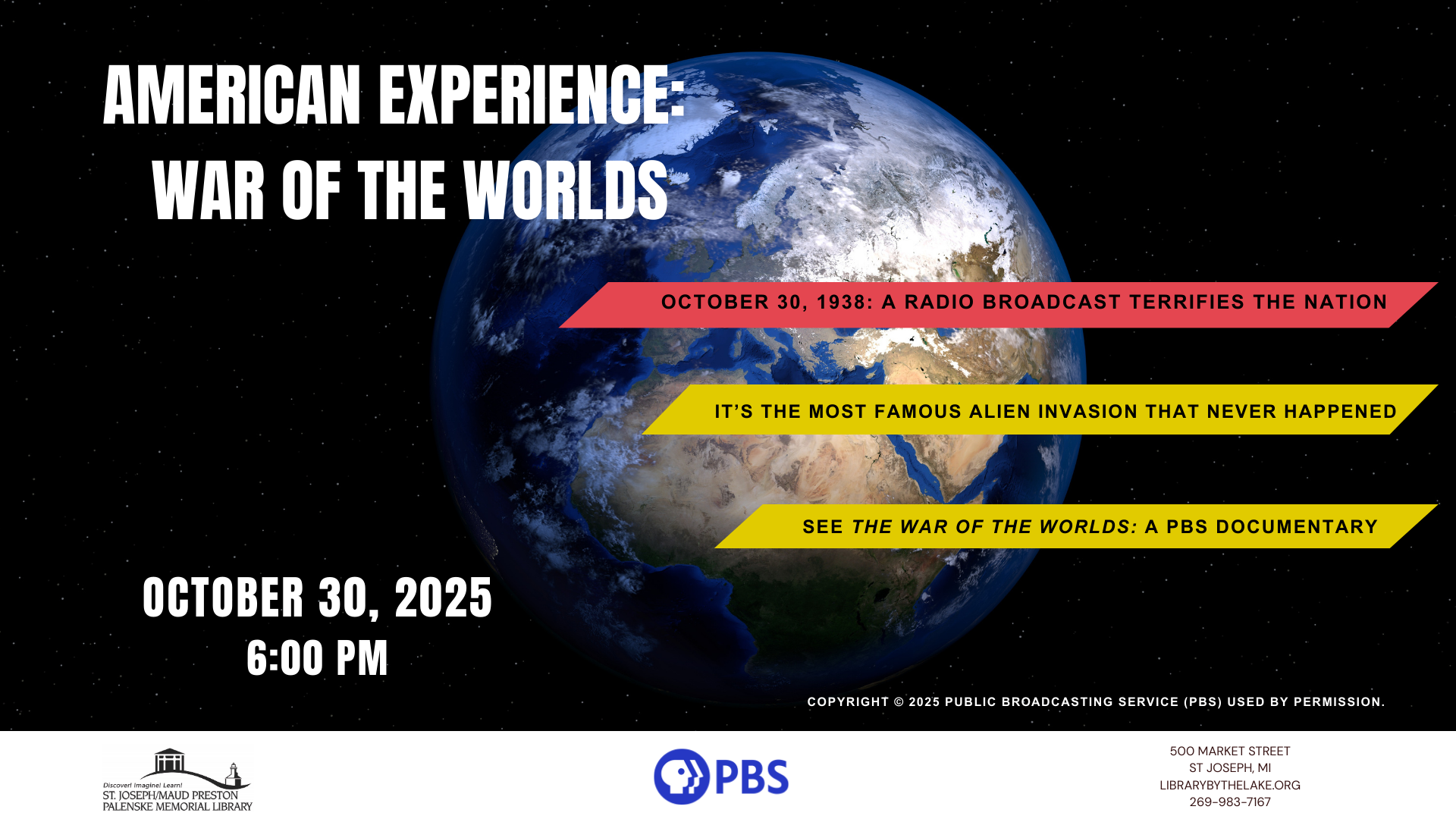 American Experience: War of the Worlds | Visit Southwest Michigan