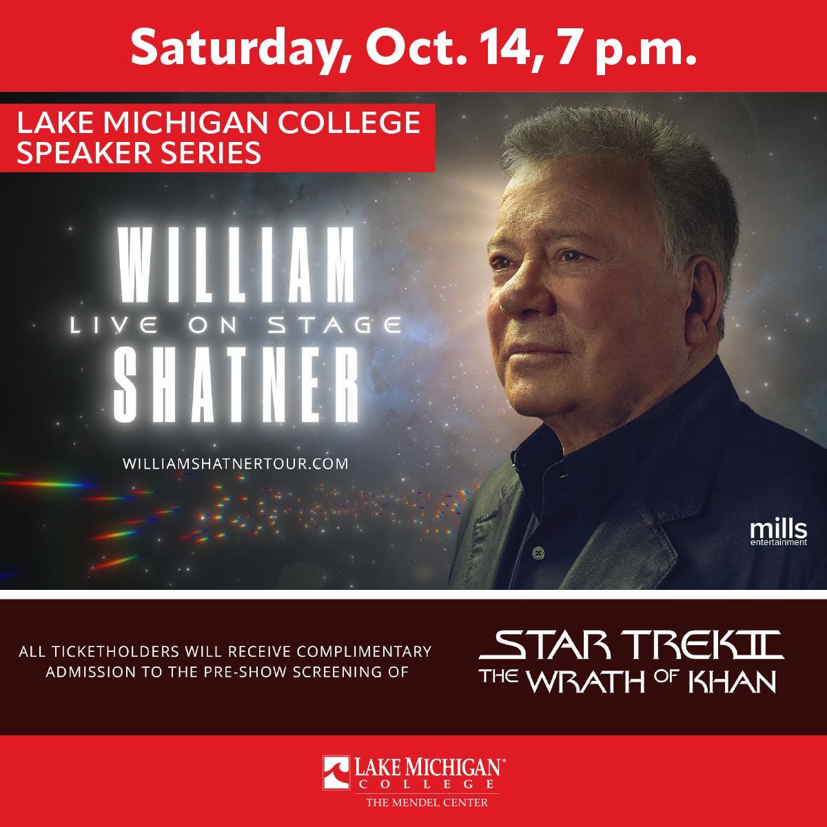 William Shatner LIVE On-Stage | Visit Southwest Michigan