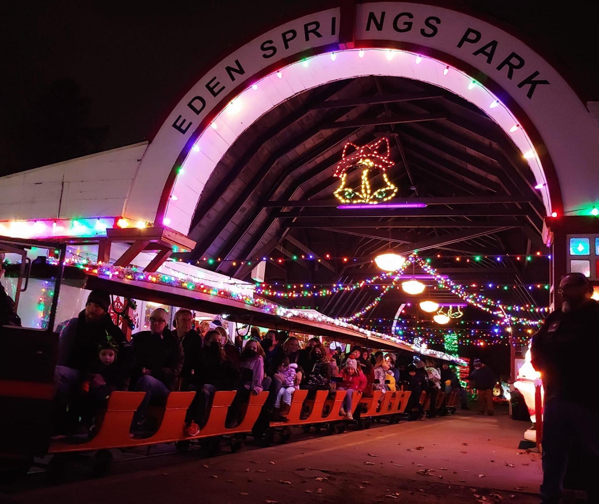 Eden Springs Park Holiday Train Rides | Visit Southwest Michigan