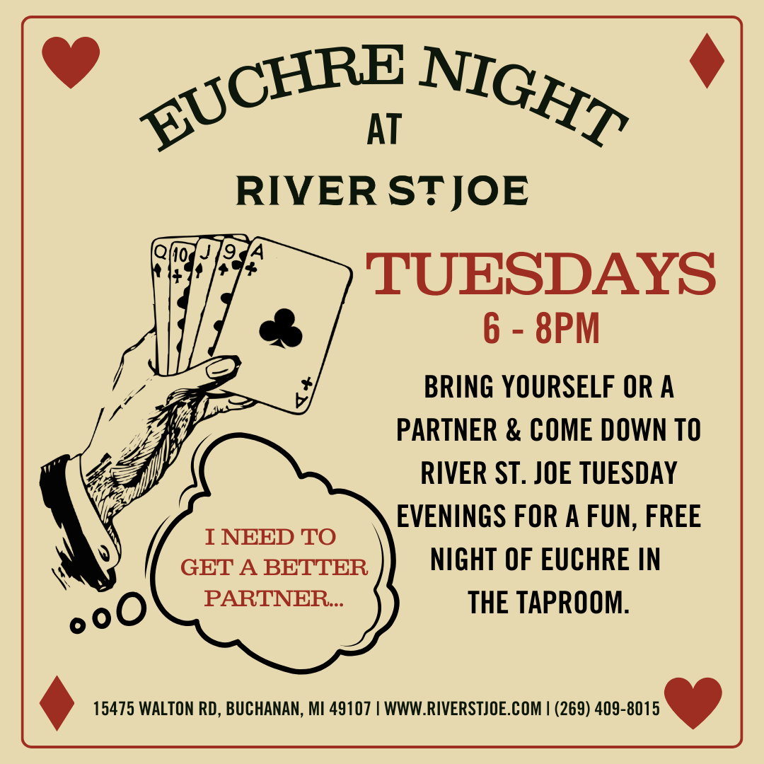 Euchre Night at River St. Joe | Southwestern Michigan Tourist Council