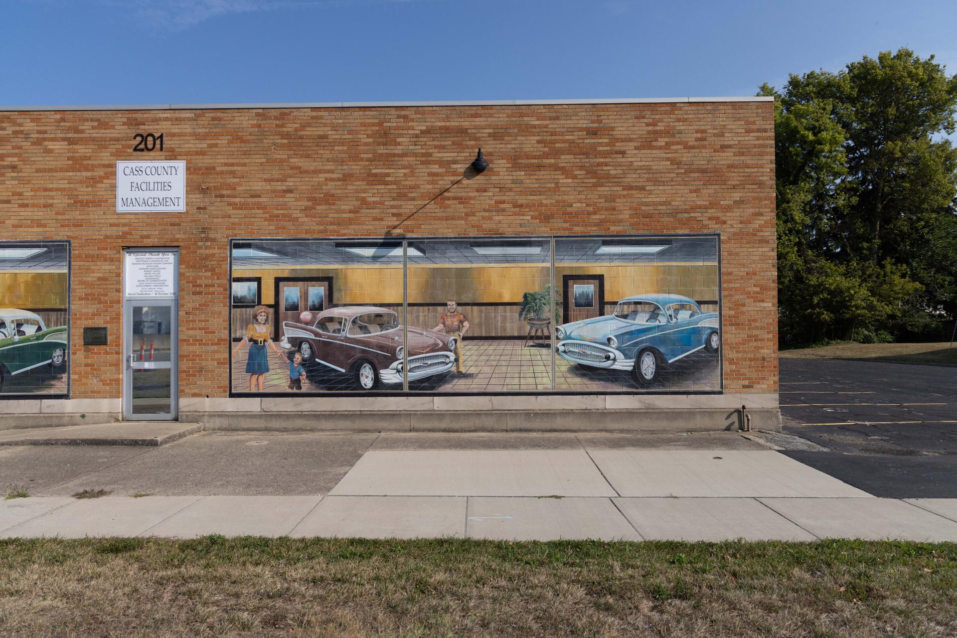 Fred Atkinson Chevy Dealership Mural | Southwestern Michigan Tourist ...