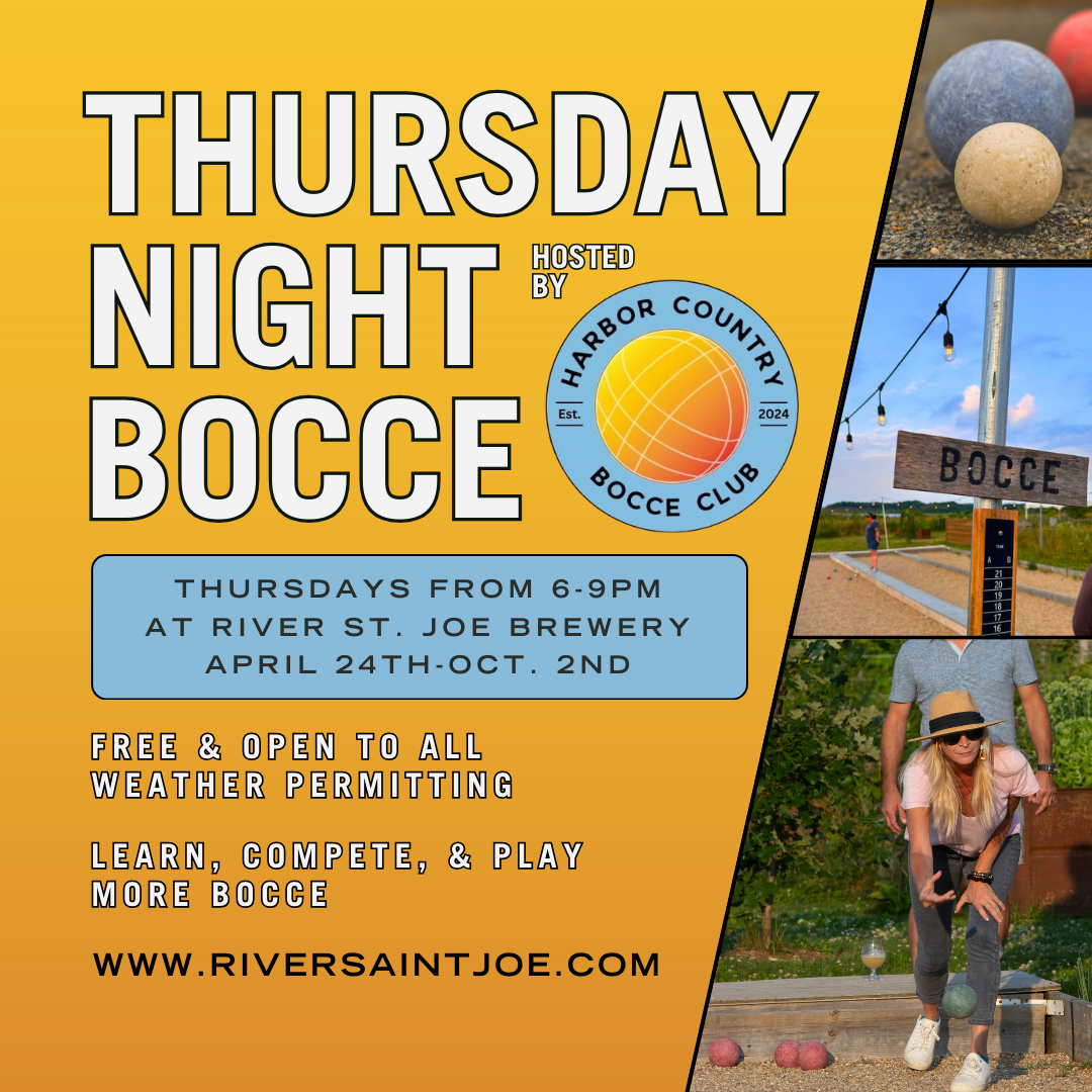 Thursday Night Bocce at River St. Joe | Southwestern Michigan Tourist ...